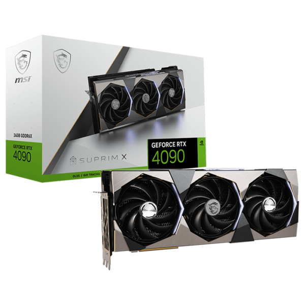 MSI GeForce RTX 4090 SUPRIM X 24GB GDRR6X 384-Bit HDMI/DP Graphics Car ...